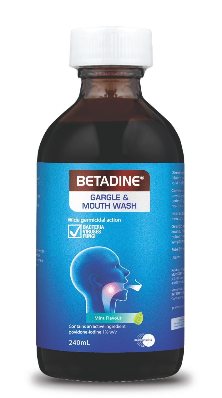 Betadine throat gargle store